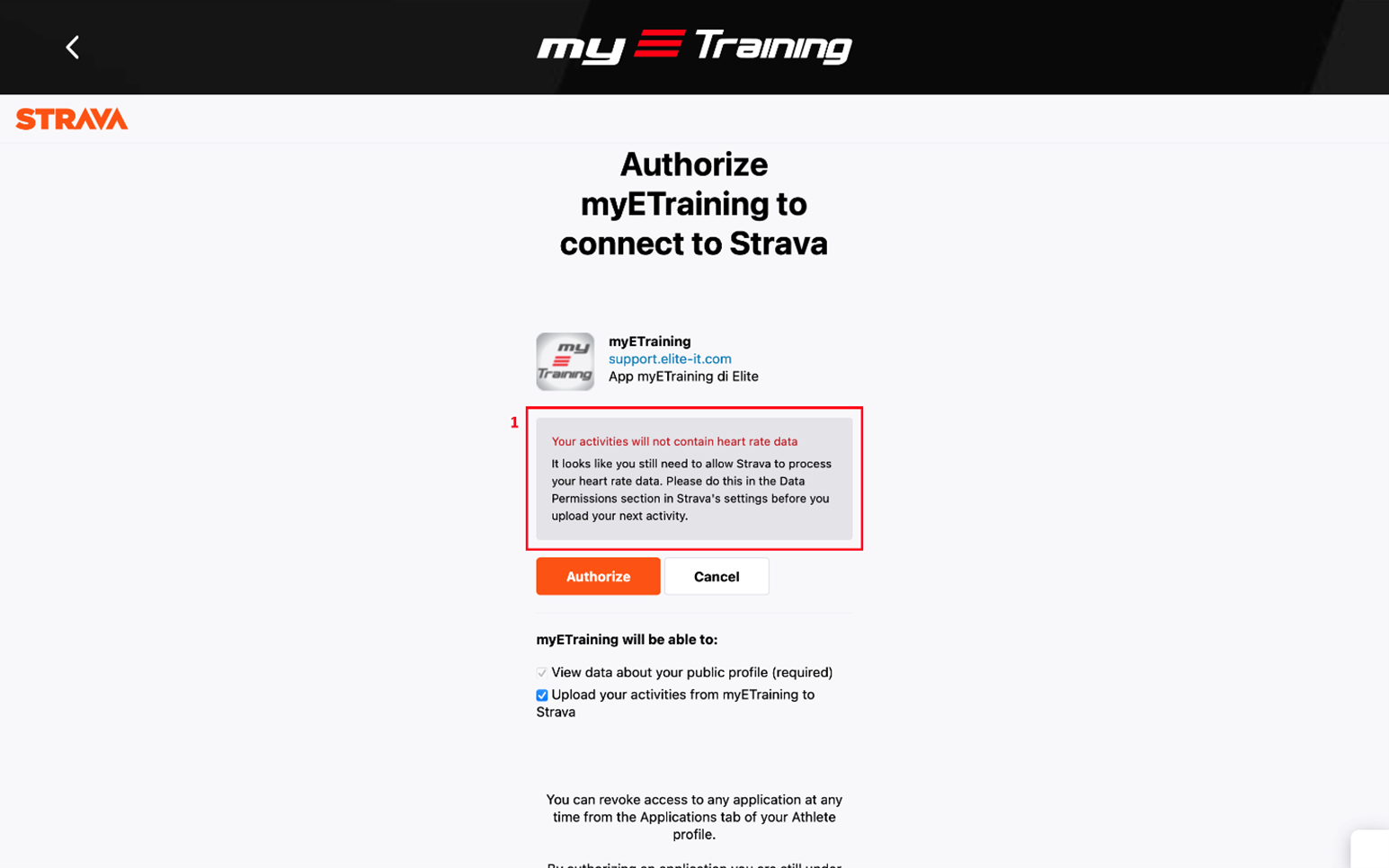 Direct Export of a Workout from My e-Training (Windows) to Strava ...